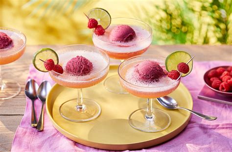 Orange And Raspberry Sorbet Float Tesco Real Food