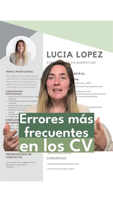Con Este Curriculum Consiguio Empleo En Menos De 3 Meses Curriculum … [video] Consejos De