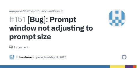 Bug Prompt Window Not Adjusting To Prompt Size · Issue 151