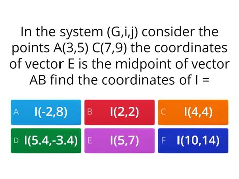 Coordinate System Main Rules Grade 10 Quiz