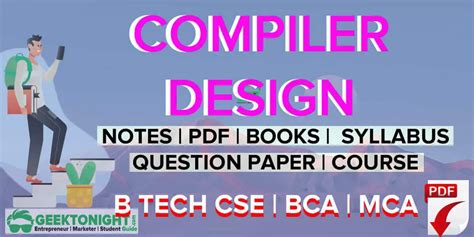 Compiler Design Notes Pdf Syllabus 2021 B Tech