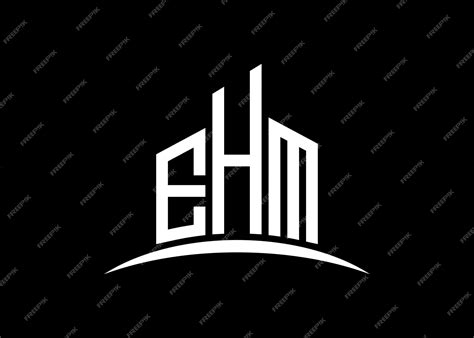 Premium Vector Letter Ehm Building Vector Monogram Logo Design