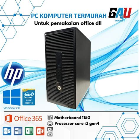 Jual Pc Komputer Cpu Core I3 I5 Ram 4gb Hdd 500gb Like New Shopee Indonesia