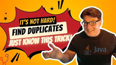 How To Find All Duplicates In A List In Java Youtube