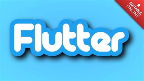 Flutter Twitter Text Effect Generator