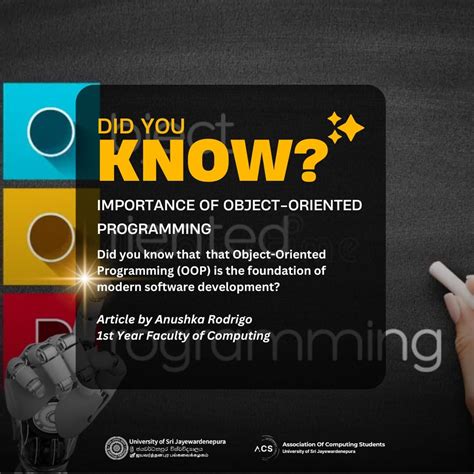 Importance Of Object Oriented Programming By Association Of Computing