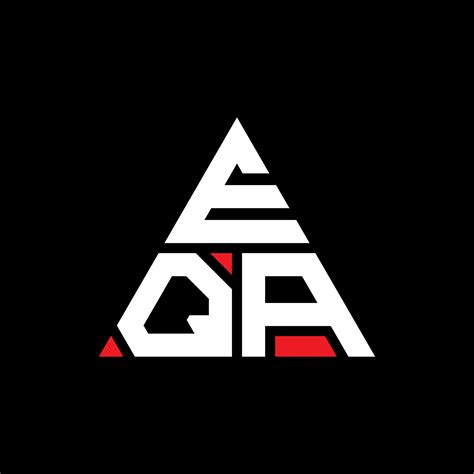 Eqa Triangle Letter Logo Design With Triangle Shape Eqa Triangle Logo
