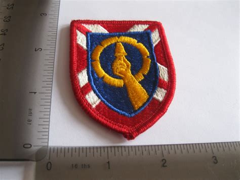 US Army Arm Circle Unidentified Yellow Blue Red Vintage Patch Etsy