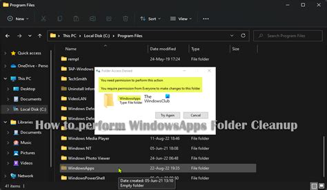 How To Perform Windowsapps Folder Cleanup In Windows 11 10