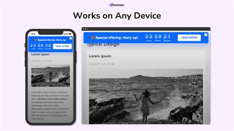 Smartarget Countdown Timer Bar Enhance Sales Conversion Using Countdown Bar Shopify App Store