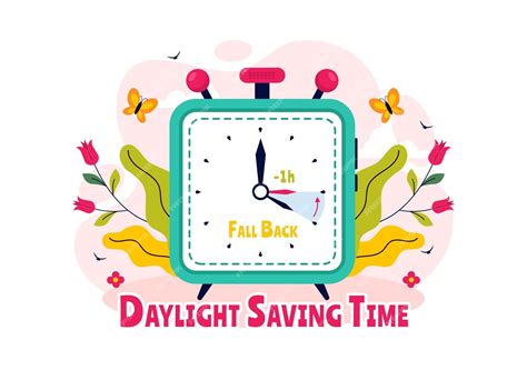 Premium Vector Daylight Saving Time Vector Illustration With Alarm Clock And Calendar