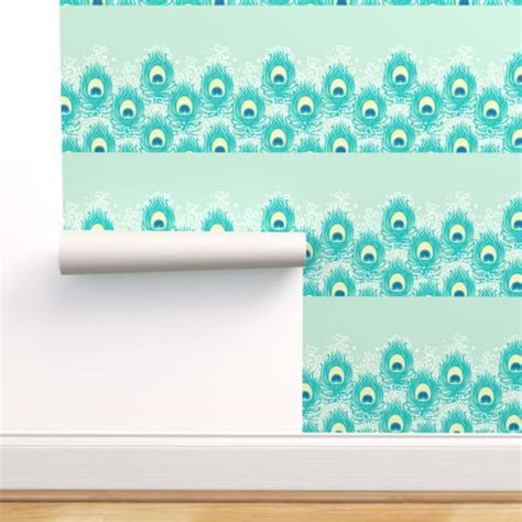 Peacock Feather Wallpaper Border Mendekar