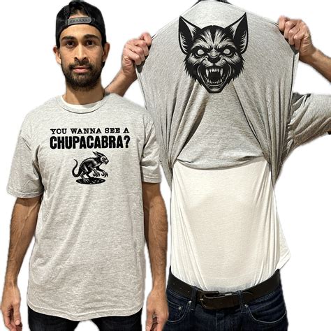 You Wanna See A Chupacabra Flip Shirt Funny Chupacabra Face Cryptozo