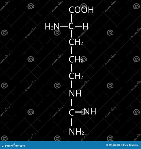 Arginine Amino Acid Chemical Molecular Formula Arginine Amino Acid