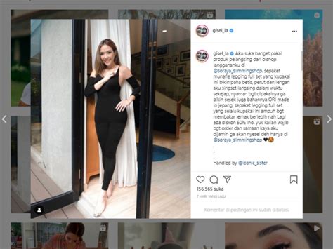 Gisel Pamer Tubuh Langsing Bikin Netizen Heboh Tagar