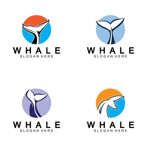 Premium Vector Whale Tail Logo Vector Illustration Design Whale Tail
