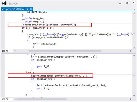 Debugging Natively Compiled Stored Procedures Statements