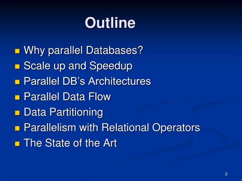 Ppt Parallel Database System The Future Of High Performance Database