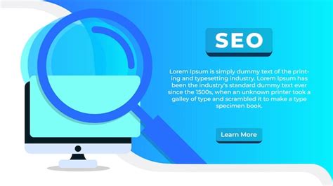 Seo 웹사이트 배너 디자인 템플릿 프리미엄 벡터