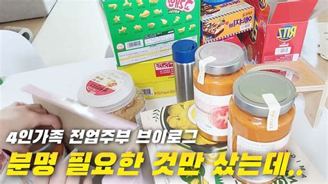 분명히 필요한 것만 샀는데 20만원 강풍에 우산 부러짐 주부 브이로그 미니멀라이프 일상 절약없는 가계부 Youtube