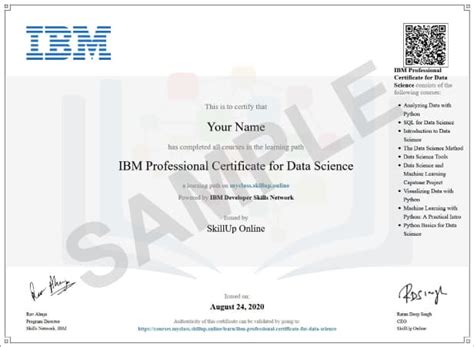 Ibm Data Science Professional Certificate Skillup Online