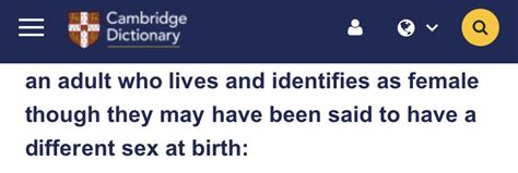 TERFs R Us On Twitter WOMAN Is Being Erased Even The Cambridge Dictionary Is Throwing