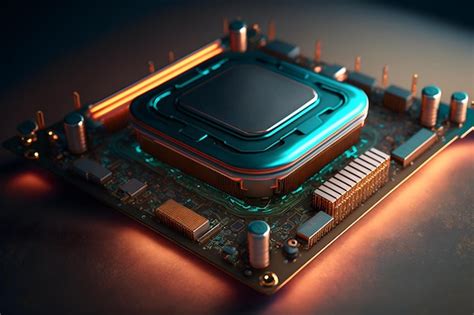 Premium AI Image CPU Processor With Modern Futuristic Technology Appearance Neural Network
