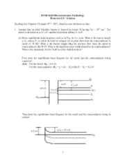 Homework 08 Solution ECSE 2210 Microelectronics Technology Homework 8