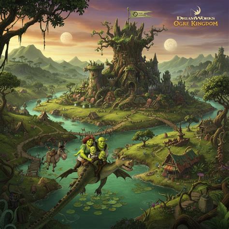 Shrek Dreamworks Ogre Kingdom Visual Wallpaper