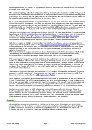 Usb In A Nutshell PDF Computer Peripherals Computing