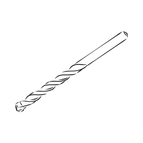 Drill Bit Vector Sketch Vector Art At Vecteezy