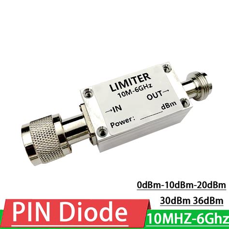 10mhz 6ghz Limiter N Type Pin Diode Rf Pin Limiter 0dbm 10dbm 20dbm 30dbm 36dbm For Ham Radio