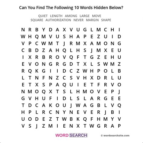 Random Word Search 910 Quiet Length Among Large Move Square Authorization Never Margin