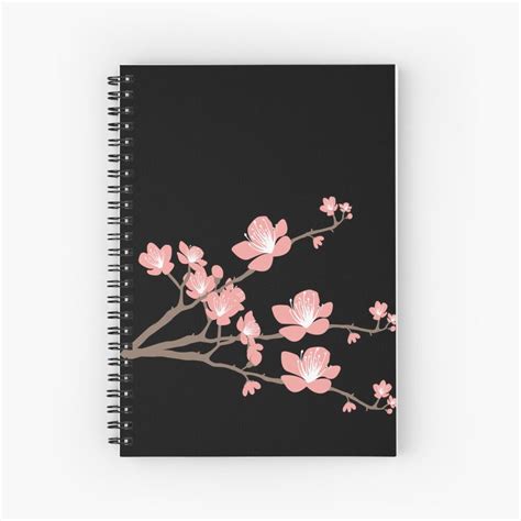 Sakura Flowers Spiral Notebook By Liamroid Sakura Notebook Art Prints