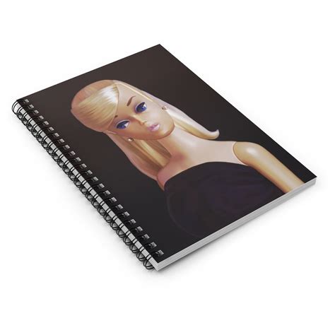 Black Magic Barbie Spiral Notebook Ruled Line Vintagebarbieart