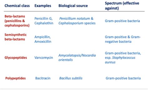 Antimicrobial Classes And Primary Mode Of Action Flashcards Quizlet