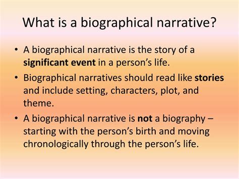 Ppt Biographical Narrative Powerpoint Presentation Free Download