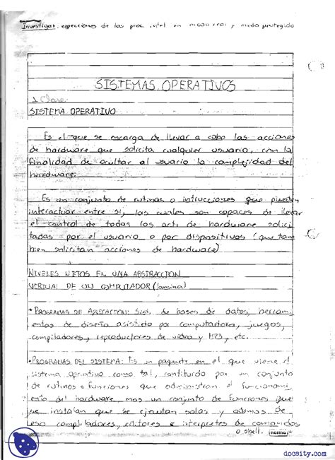 Sistemas Operativos Conceptos Apuntes Sistemas Operativos