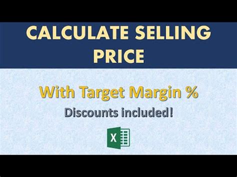 How To Calculate Selling Price Cost Margin Discount And Rebates All Considered Learn