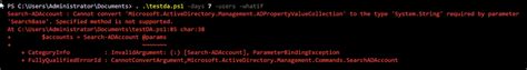 Why Am I Getting This Error Passing Parameters As Hashtable