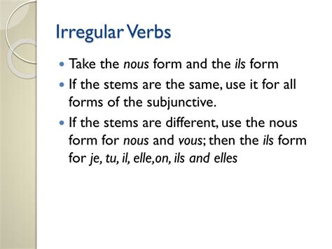 Ppt Le Subjonctif Powerpoint Presentation Free Download Id 2295724