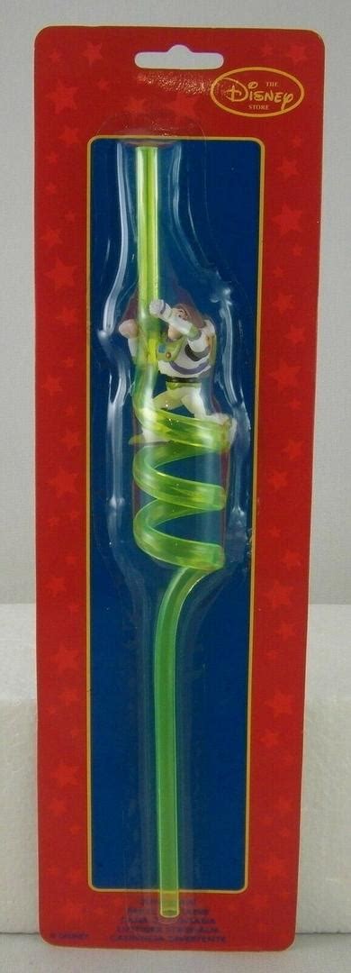 Toy Story Buzz Lightyear Crazy Straw Fun Twisted Twirl Straw Disneyland Paris 2005178235