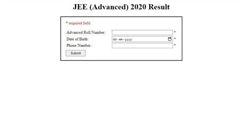 How To Check JEE Advanced Result
