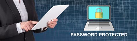Password Protected Concept On A Computer Stock Image Image Of Privacy