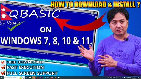 How To Download And Install Qbasic Full Detailed Video In Nepali Youtube