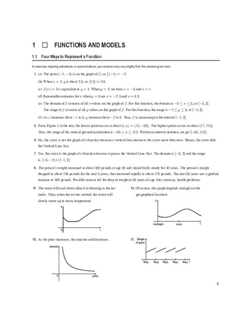 pdf functions and models 1 1 four ways to represent a function