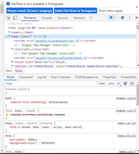 Problema ao abrir página para aula de HTML CSS parte HTML e CSS parte trabalhando