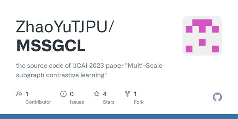 Github Zhaoyutjpu Mssgcl The Source Code Of Ijcai 2023 Paper Multi Scale Subgraph