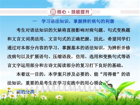 2019届高考语文人教版总复习课件：第五部分语言文字运用专题二辨析并修改病句2抓核心技能提升word文档在线阅读与下载免费文档