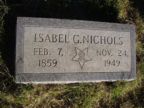 Isabel Graham Sowell Nichols 1859 1949 Find A Grave Memorial